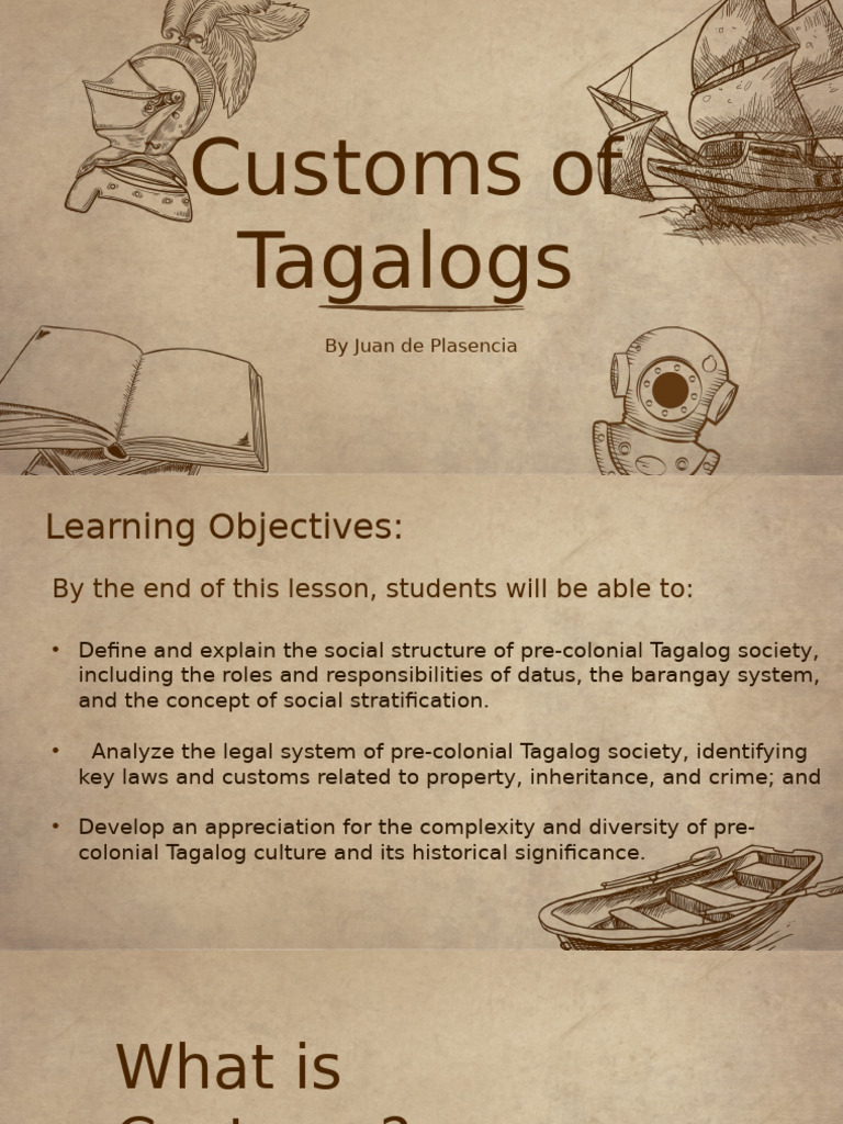 Customs of Tagalog Report2 | PDF