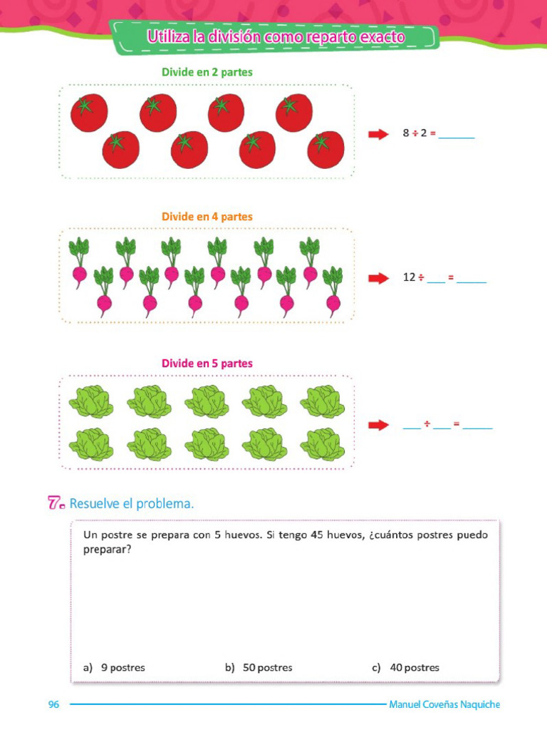división 2do grado | PDF
