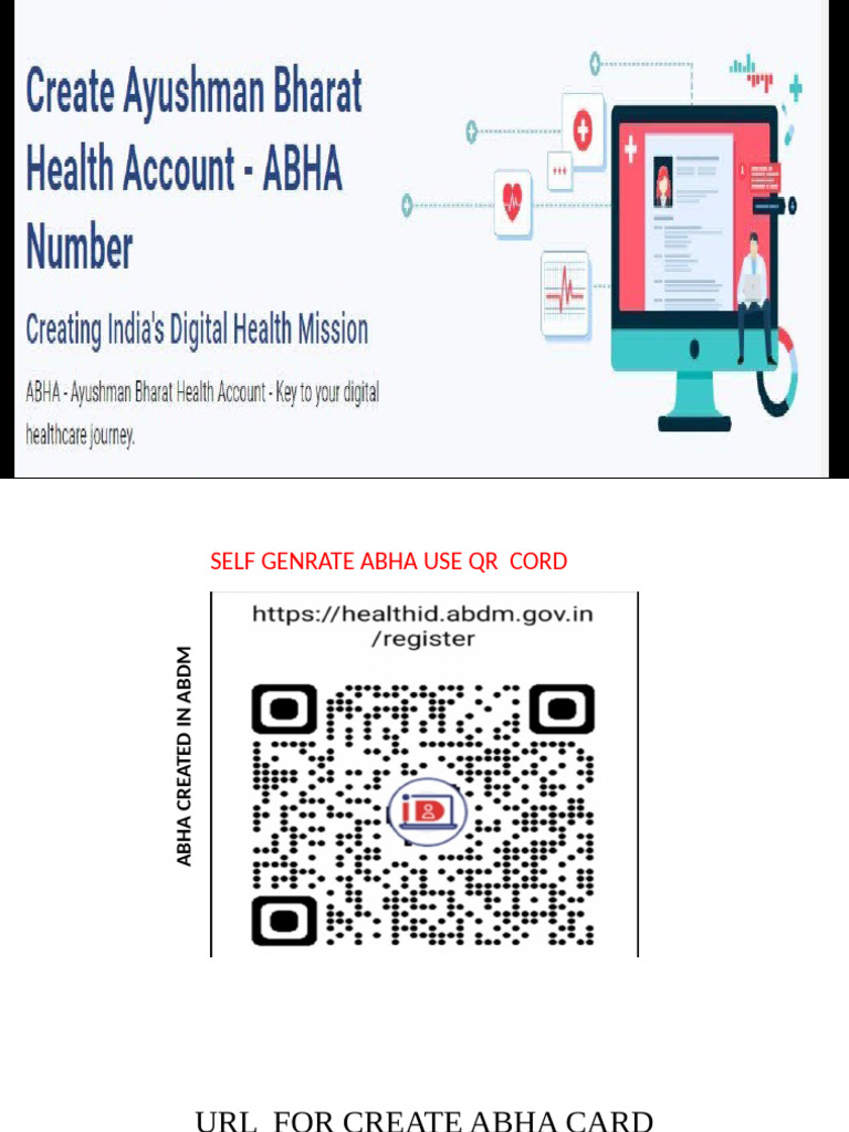 Generate ABHA Card via QR Code | PDF