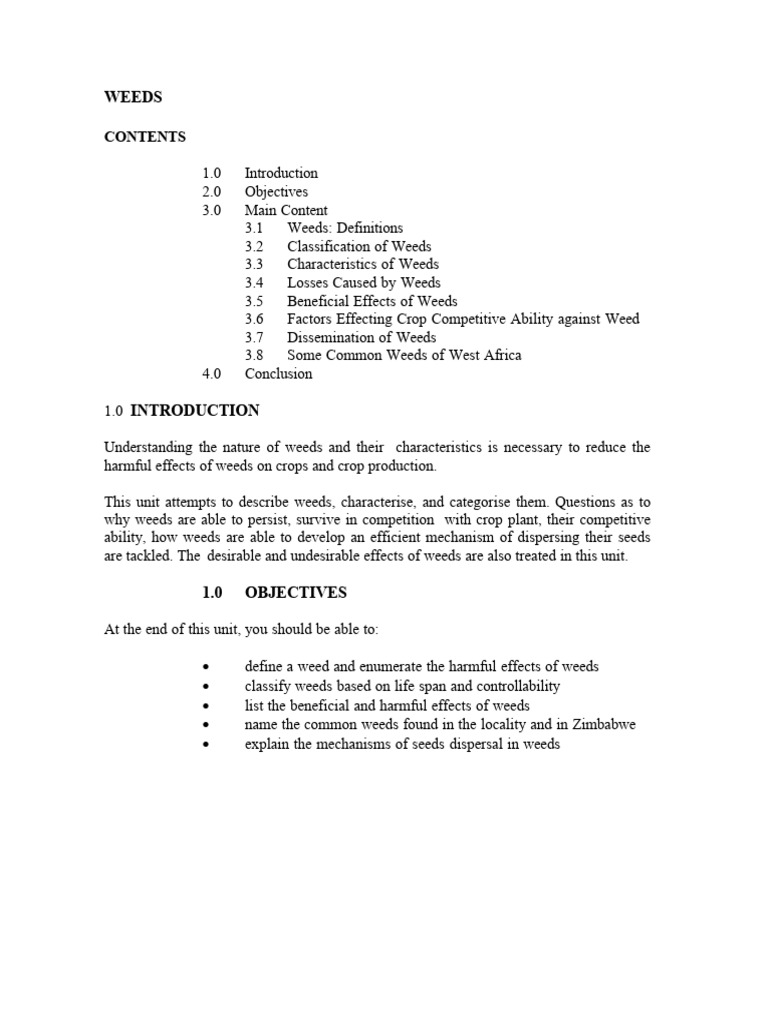 Principles of Weed Control | PDF | Weed | Tillage