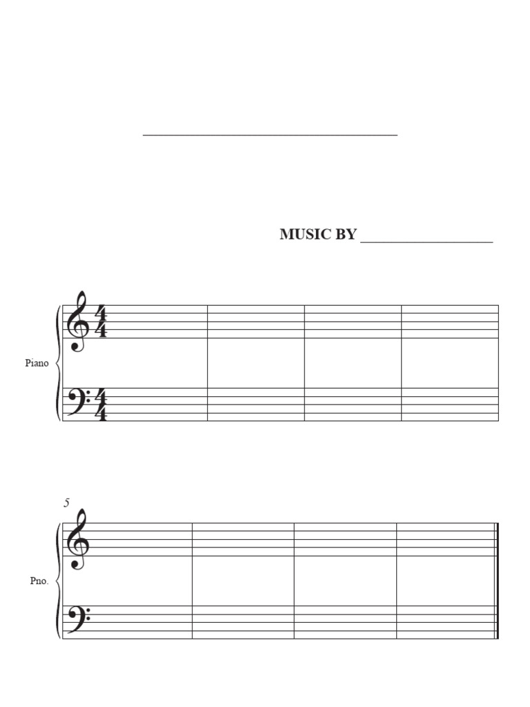 Piano Sheet Music Arrangement | PDF