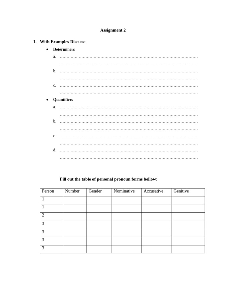 Assignment 2 Syntax | PDF