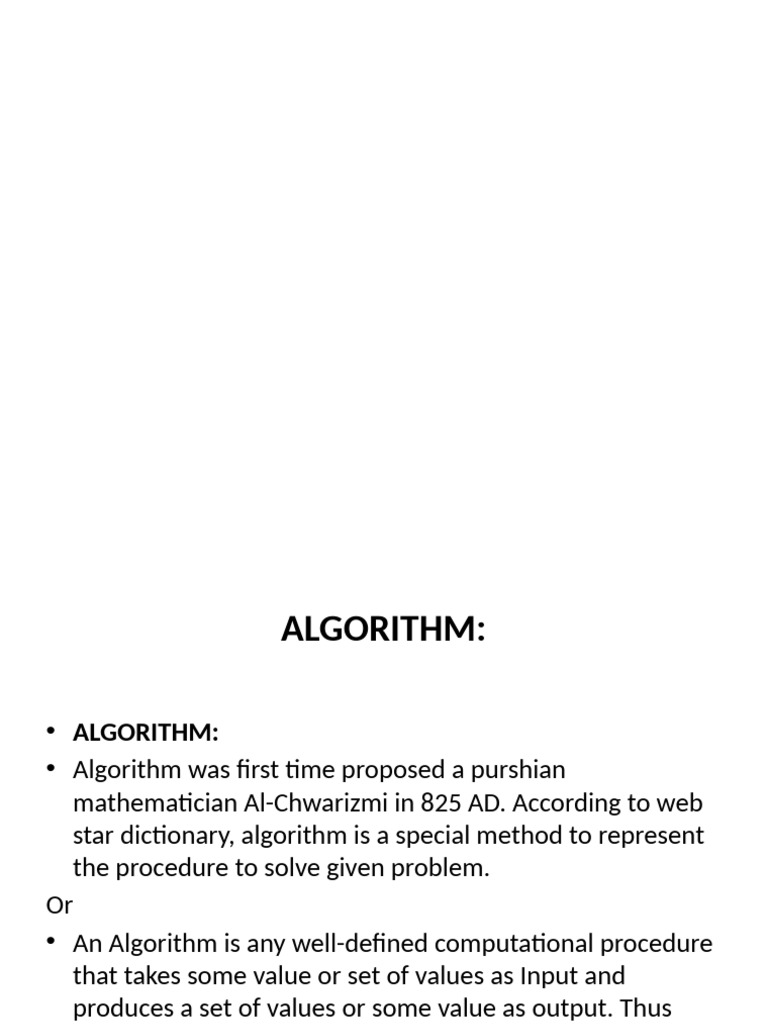 Unit 1 Topic 1 Introduction | PDF | Algorithms | Control Flow