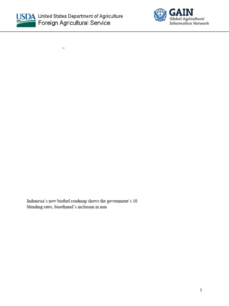 Indonesia's Updated Biofuel Roadmap 2025 | PDF | Biofuel | Biodiesel