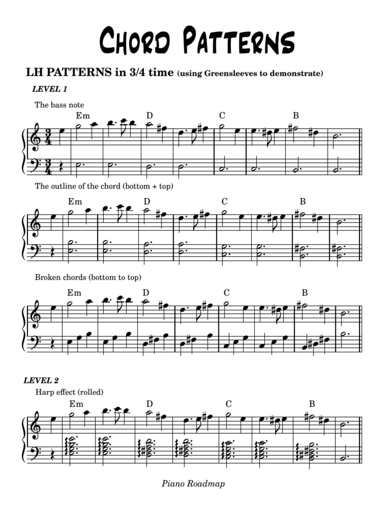 Chord Patterns | PDF | Musical Compositions | Harmony