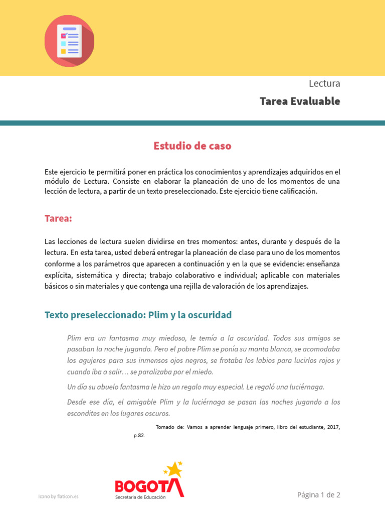 Tarea Evaluable Lectura | PDF