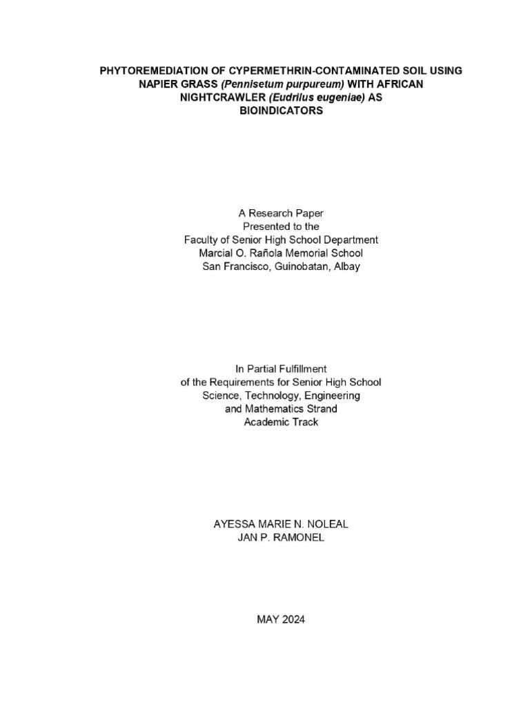 Sample Research Life Science | PDF