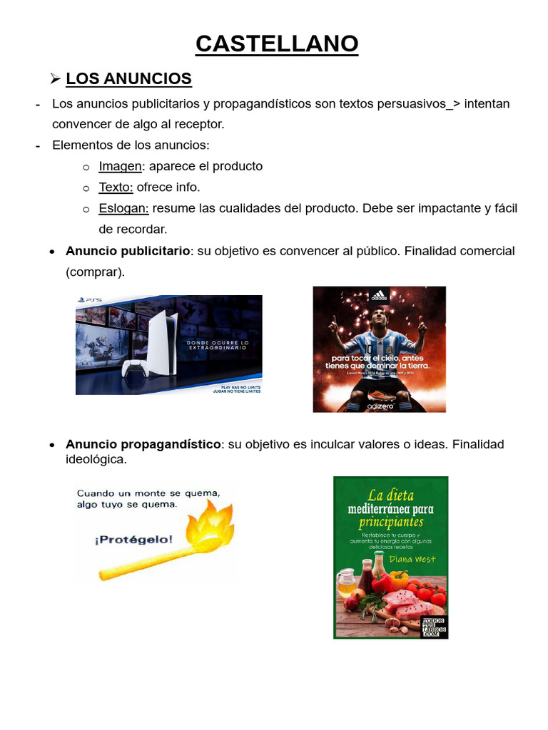 Castellano 2ev. | PDF | Publicidad | Pronombre