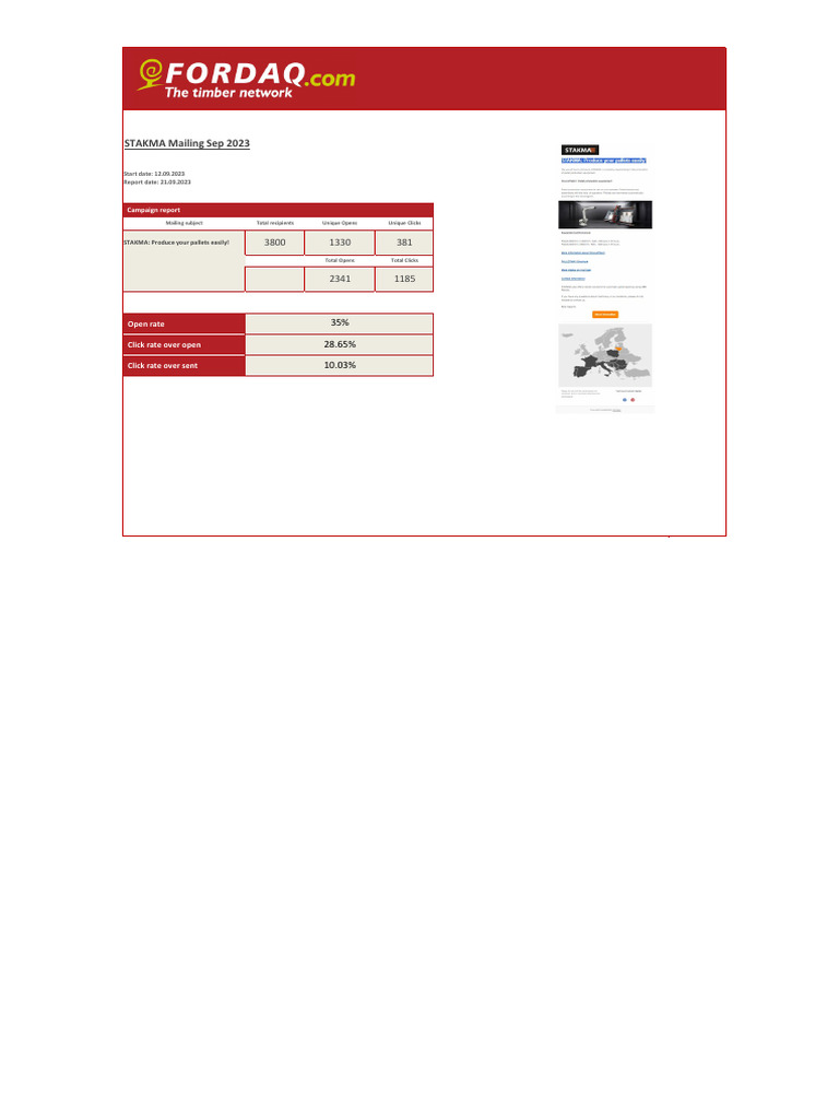 Sample Mailing Report | PDF