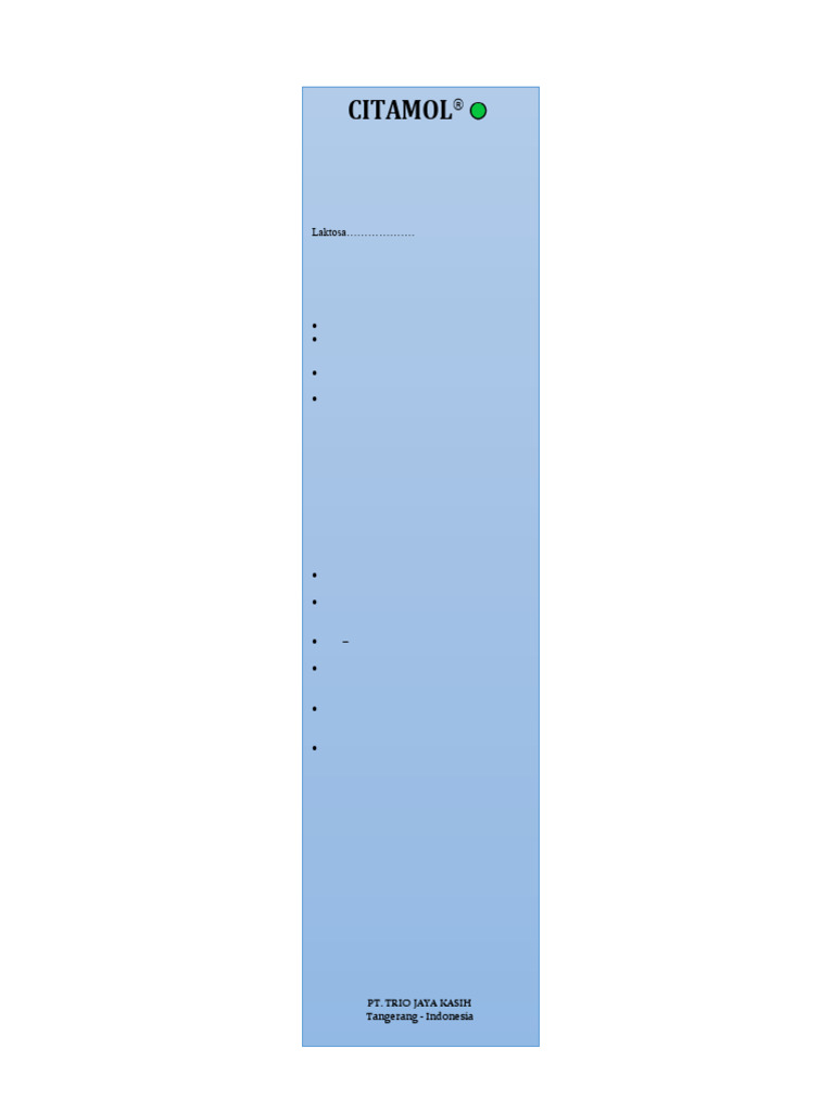 BROSUR OBAT SERBUK PARACETAMOL | PDF