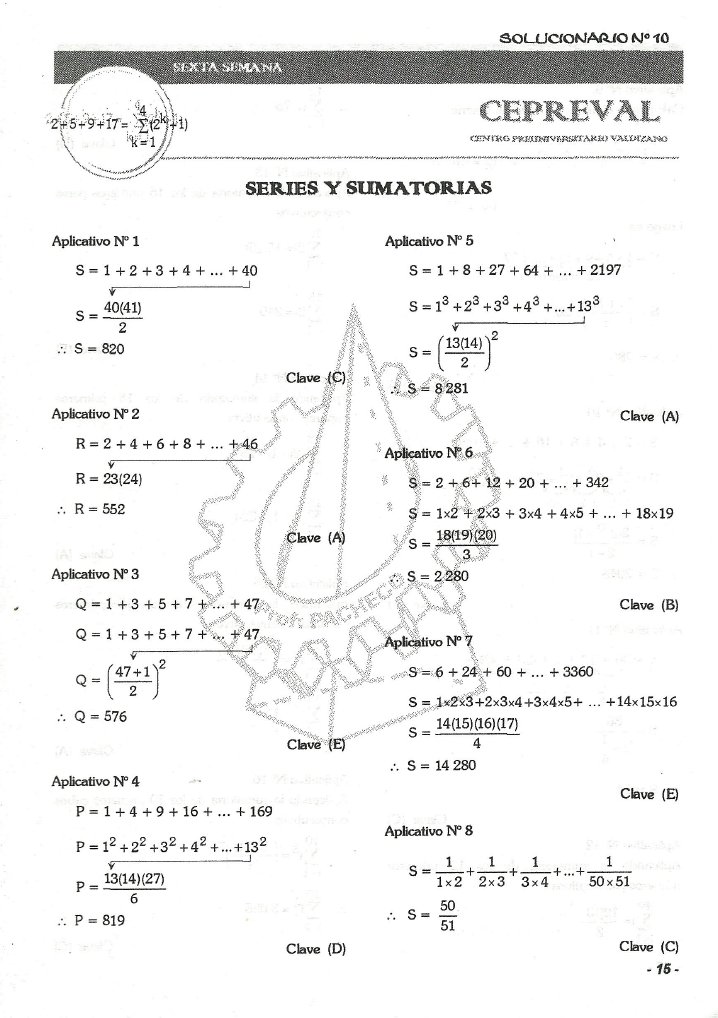 Series y Sumatorias | PDF