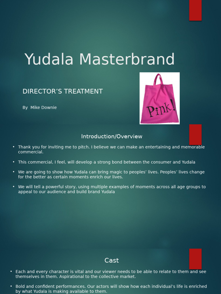 Yudala Masterbrand-Revised Treatment | PDF