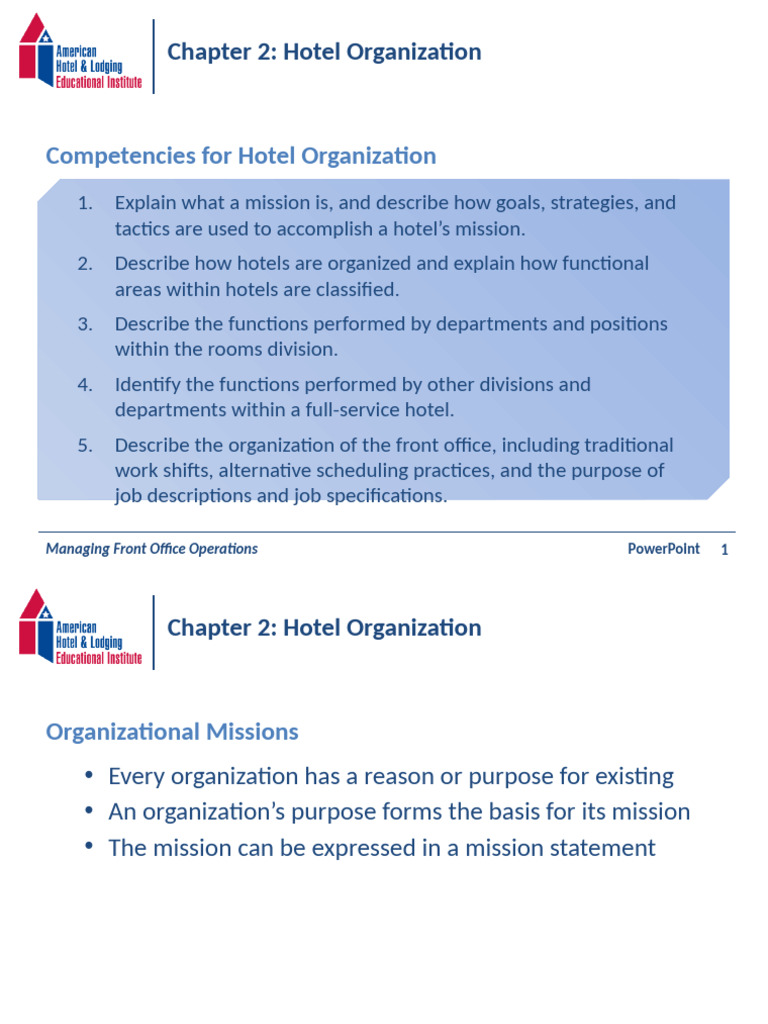 Chapter 2-1 | PDF | Housekeeping | Human Resources