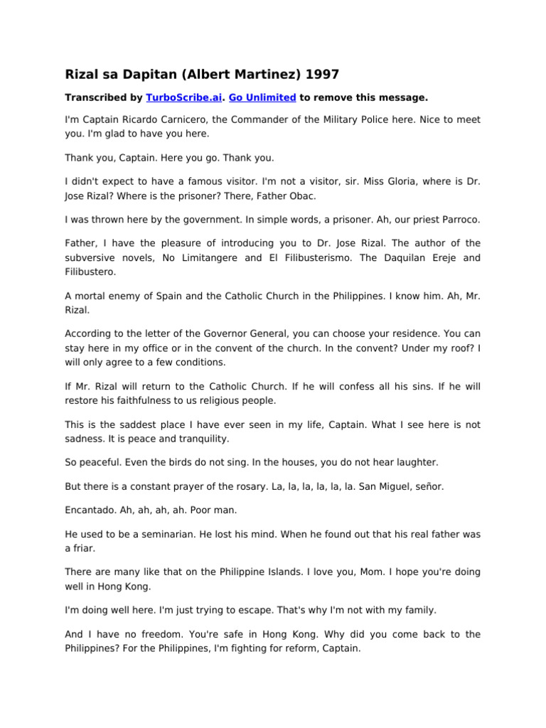 Rizal's Life in Dapitan: A Reflection | PDF | Philippines