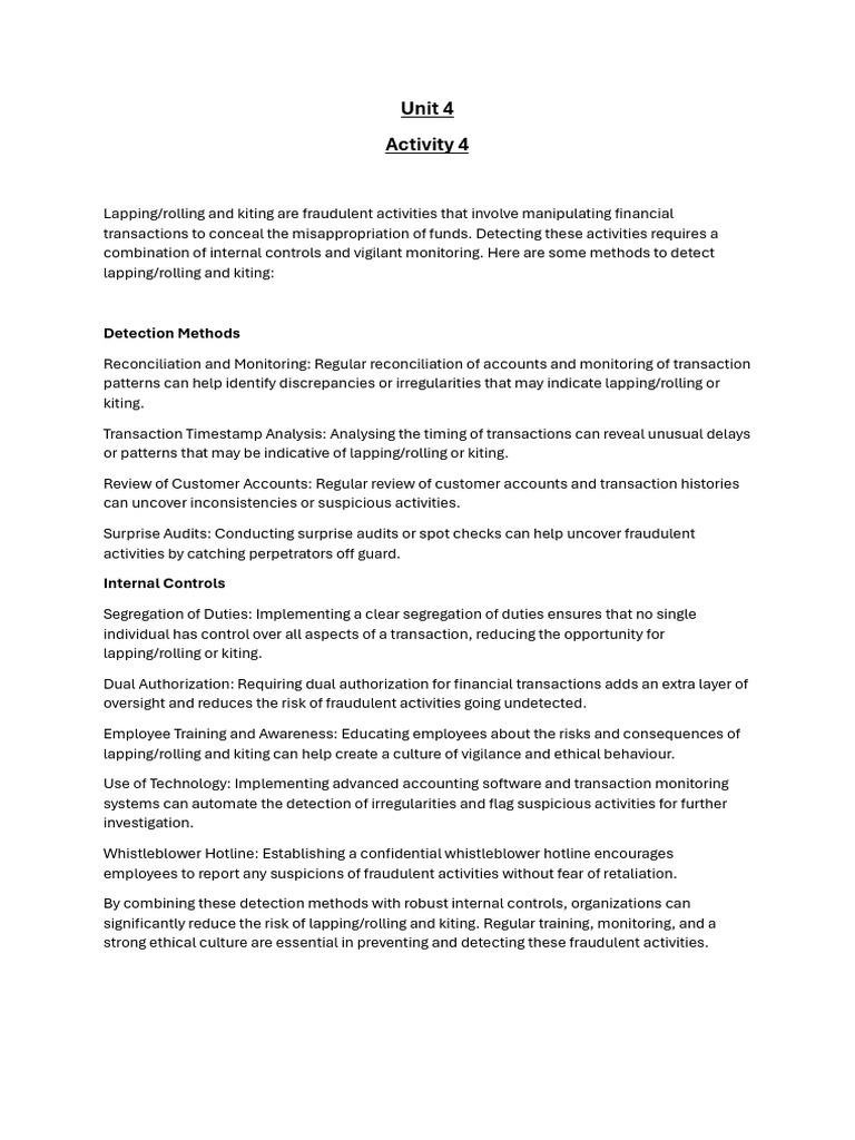 Unit 4 - Activity 4 | PDF