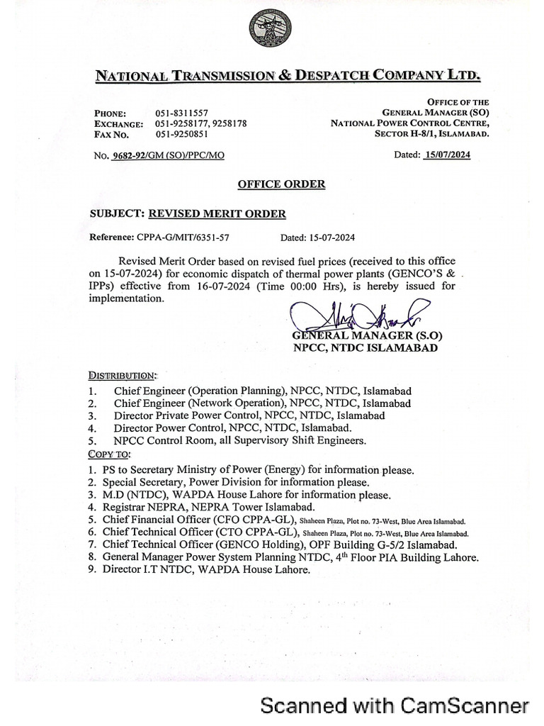 Merit Order | PDF