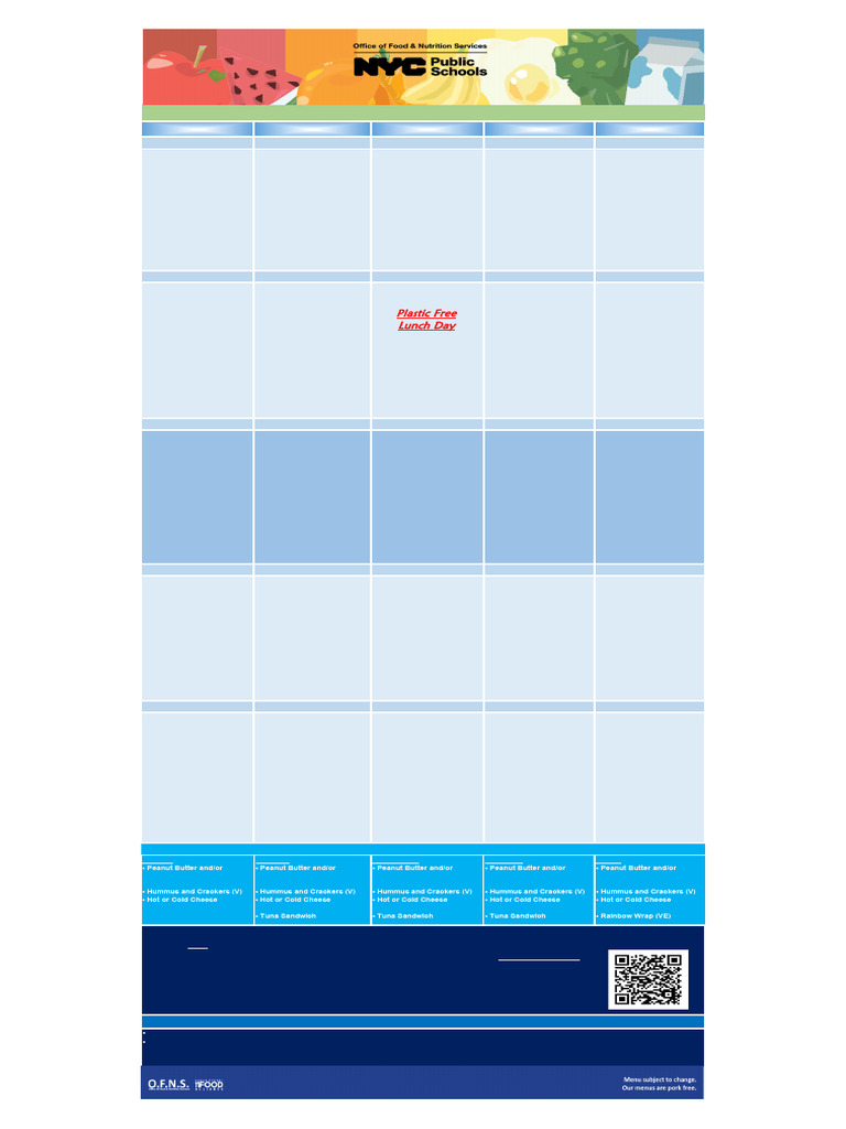 February 2025 School Lunch Menu | PDF | Salad | Foods