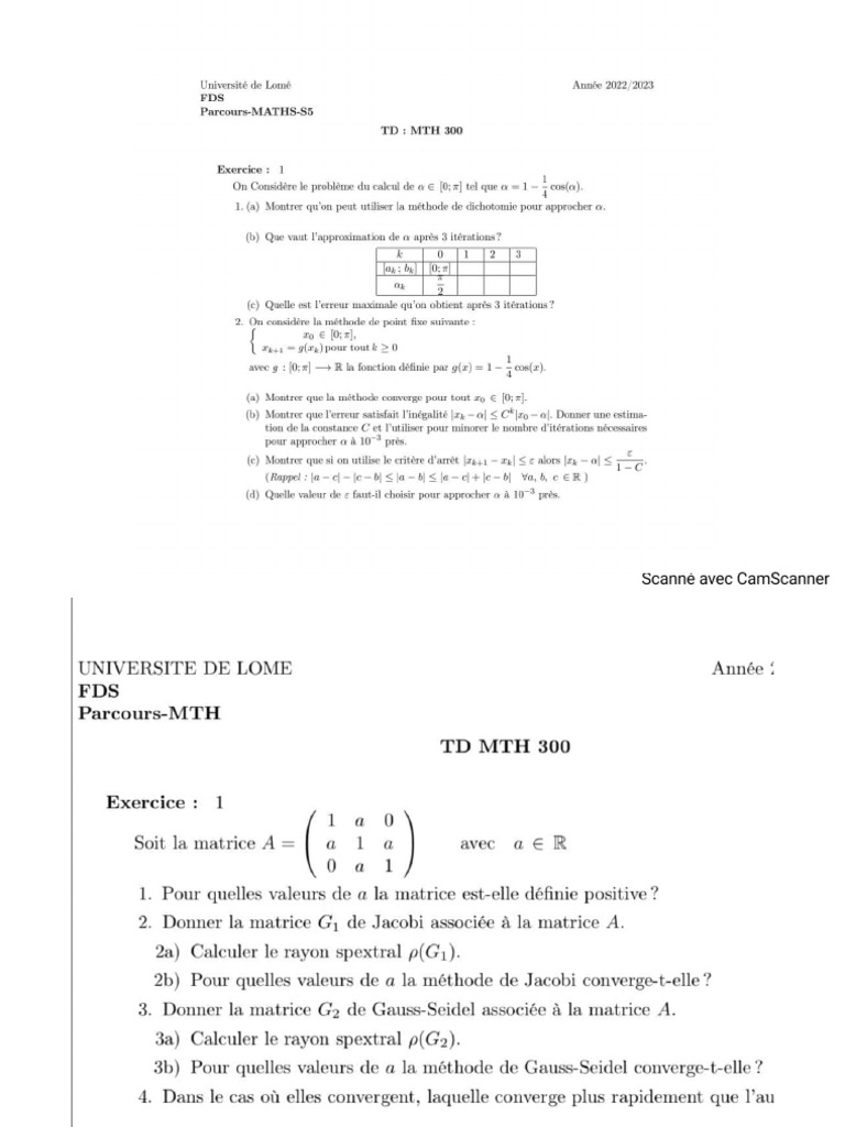 MTH 300 (Révision 1 @KB - Richard) | PDF