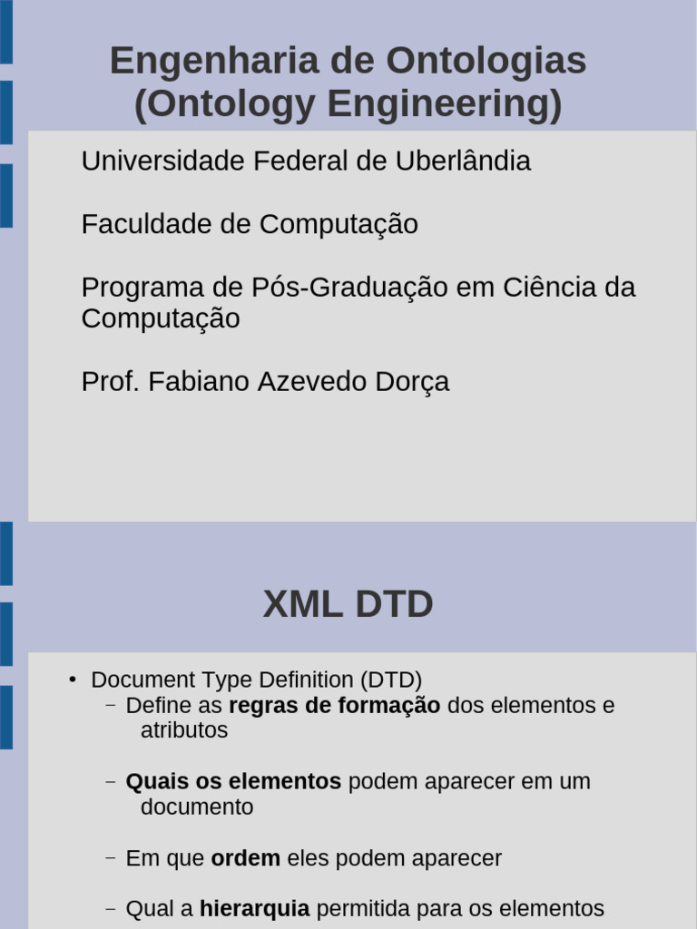Aula02-DTD | PDF | XML | Padrões da Web
