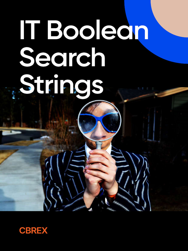 CBREX - IT Boolean Search Strings | PDF | Boolean Algebra | Teaching Mathematics
