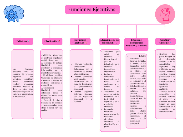 Funciones Ejecutivas: Procesos Cognitivos Clave | PDF | Las emociones ...