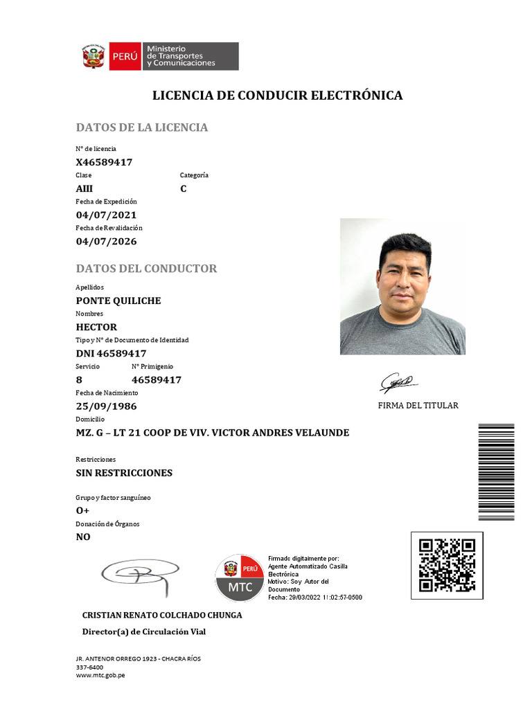 LICENCIA PDF HECTOR PONTE | PDF