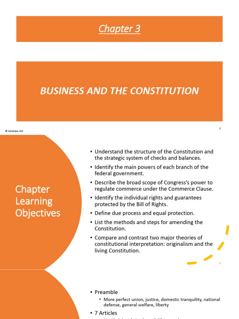 Business Law and Constitutional Framework | PDF | Due Process Clause ...