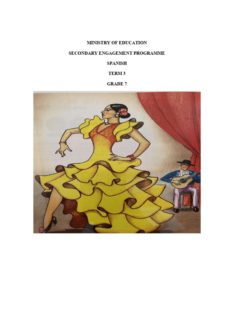 Grade 7 Spanish Term 3 Lessons | PDF | Grammatical Gender | Grammatical ...