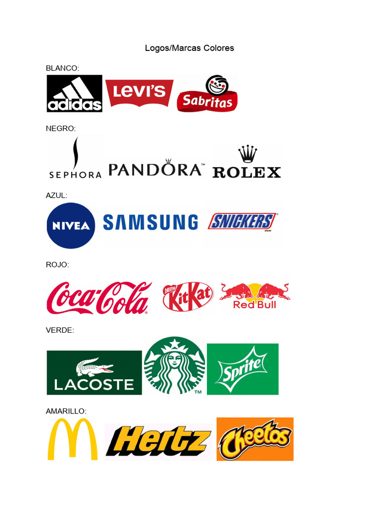 Colores de Logos y Marcas | PDF