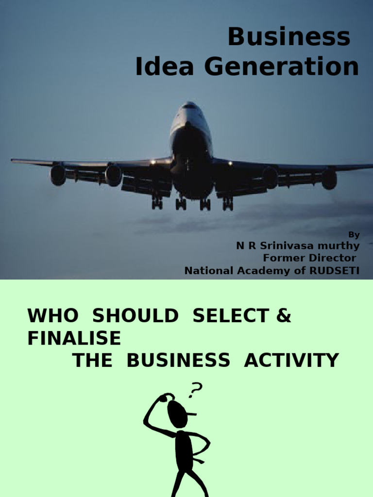 Business Idea Generation | PDF | Creativity | Brainstorming