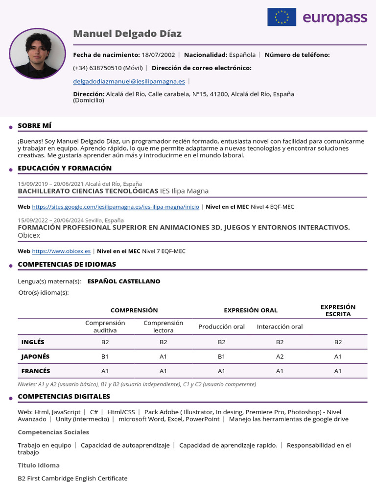 Curriculum Vitae | PDF | Informática
