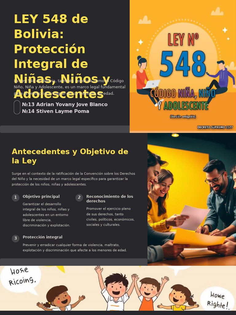 Ley 548 | PDF | Violencia | Derechos de los niños