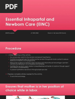 EINC Checklist - DOH | PDF | Childbirth | Breastfeeding