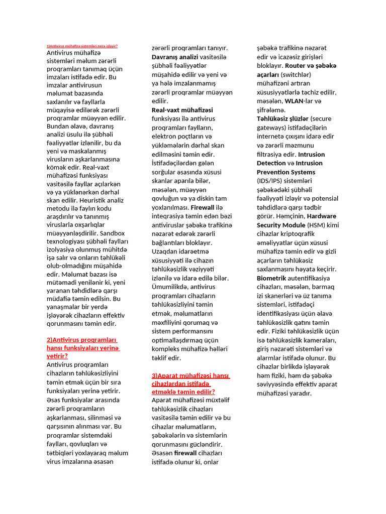 Informasiya Tehlukesizliyi Elmar Spargalka | PDF