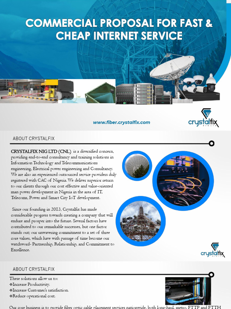 Affordable Fiber Internet Proposal | PDF | Internet Of Things ...