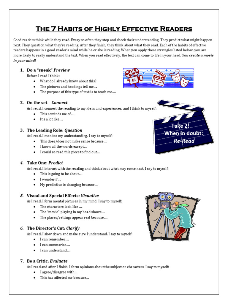 7 Habits of Highly Effective Readers | PDF