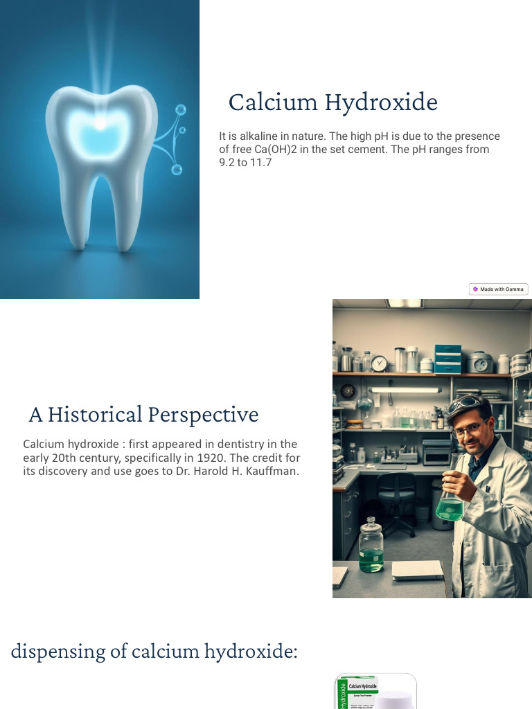 Calcium Hydroxide 1 | PDF | Hydroxide | Calcium