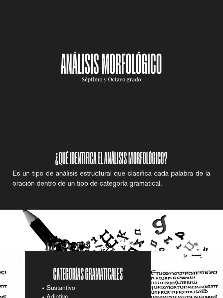 Repaso Análisis Morfológico | PDF