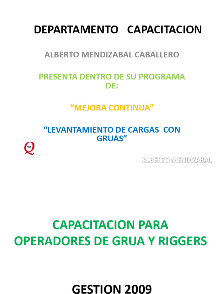 Capacitación en Operación de Grúas | PDF | Longitud