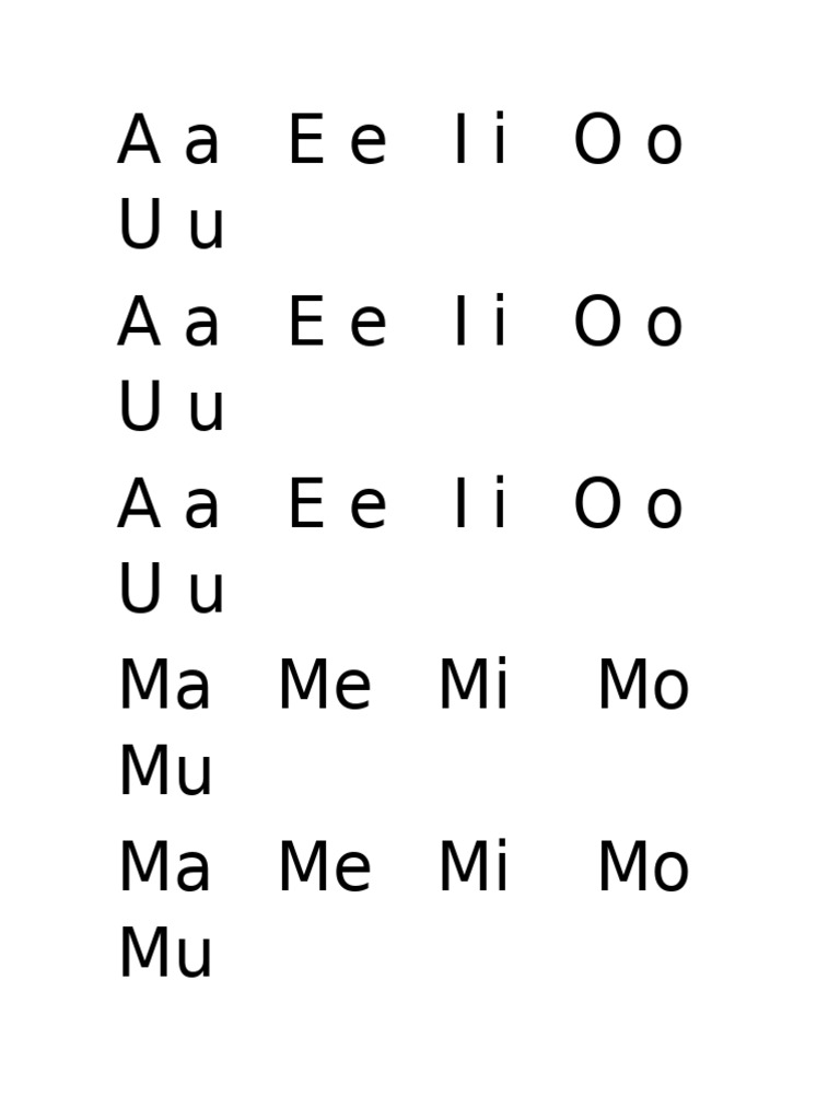 vocales y m | PDF