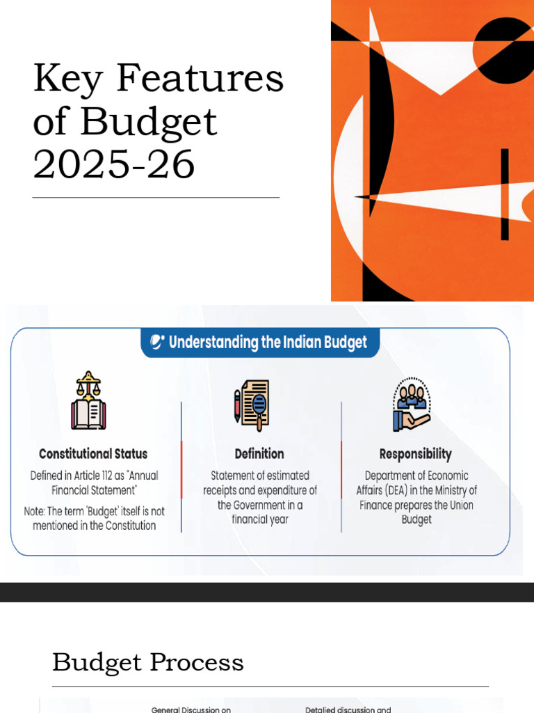 Key Features of Budget 2025-2026 | PDF | Fiscal Policy | Balanced Budget