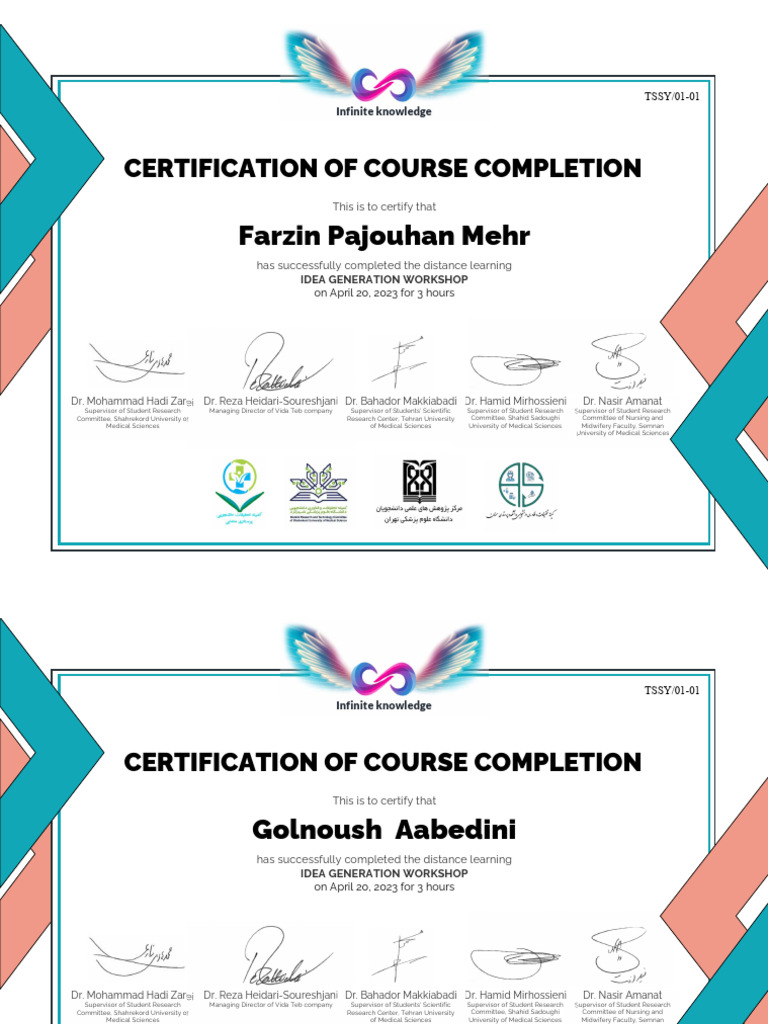 IDEA Generation Workshop Certification | PDF | Health Sciences | Midwifery