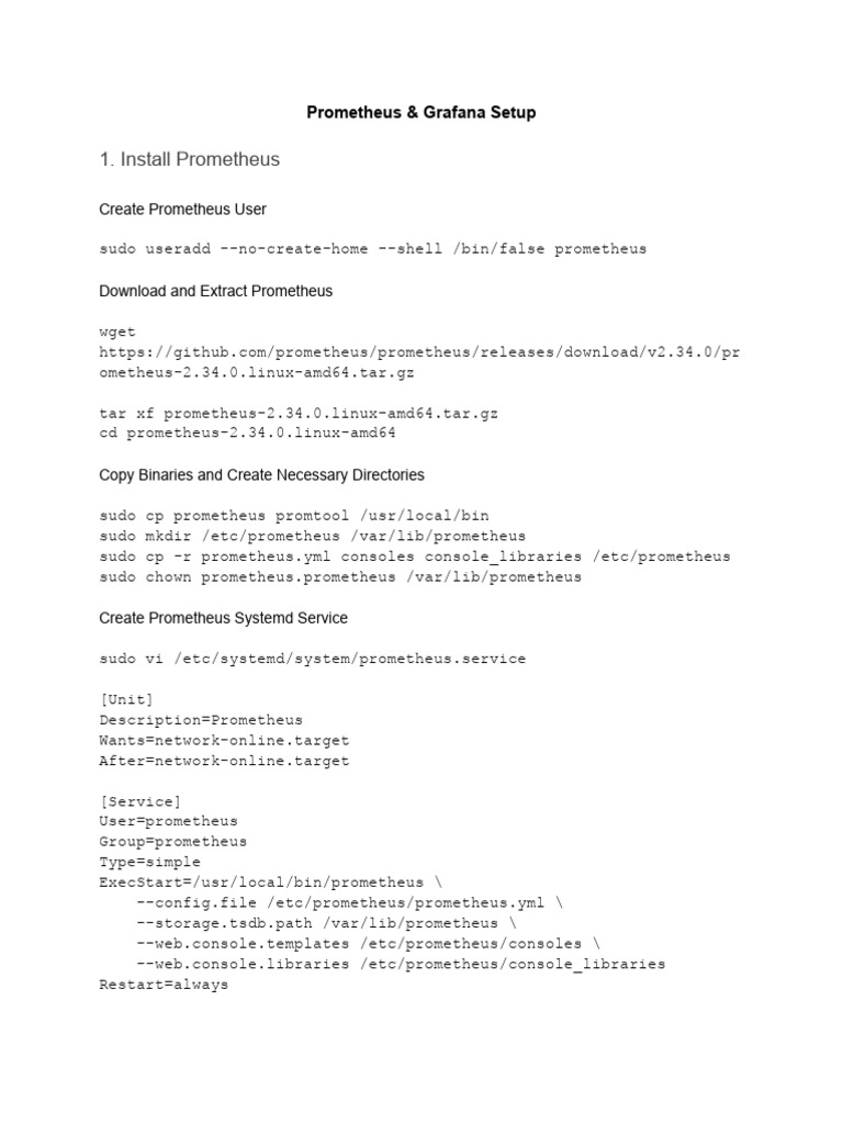 Prometheus_and_Grafana_1712312993 | PDF | Sudo | Free Software