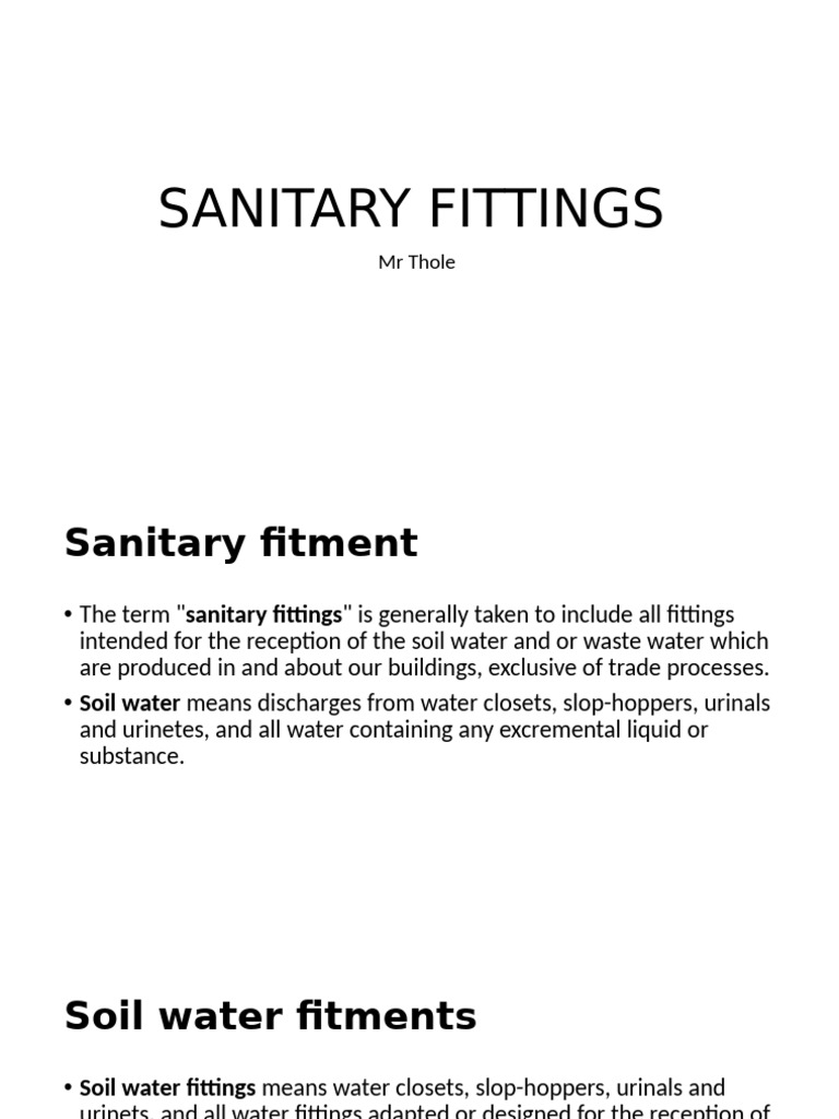 Unit 2 Sanitary Fittings-1 | PDF | Toilet | Bathroom