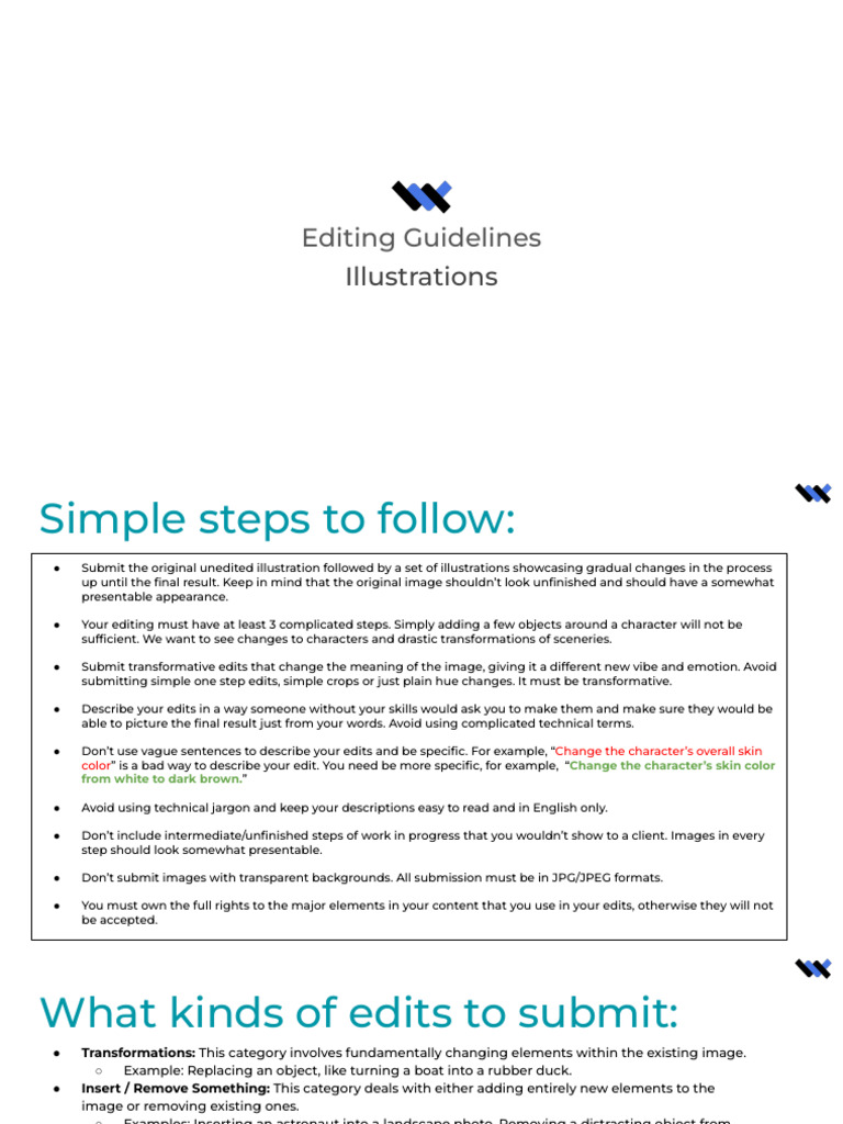 ILLUSTRATION EDITING GUIDELINES | PDF | Shadow