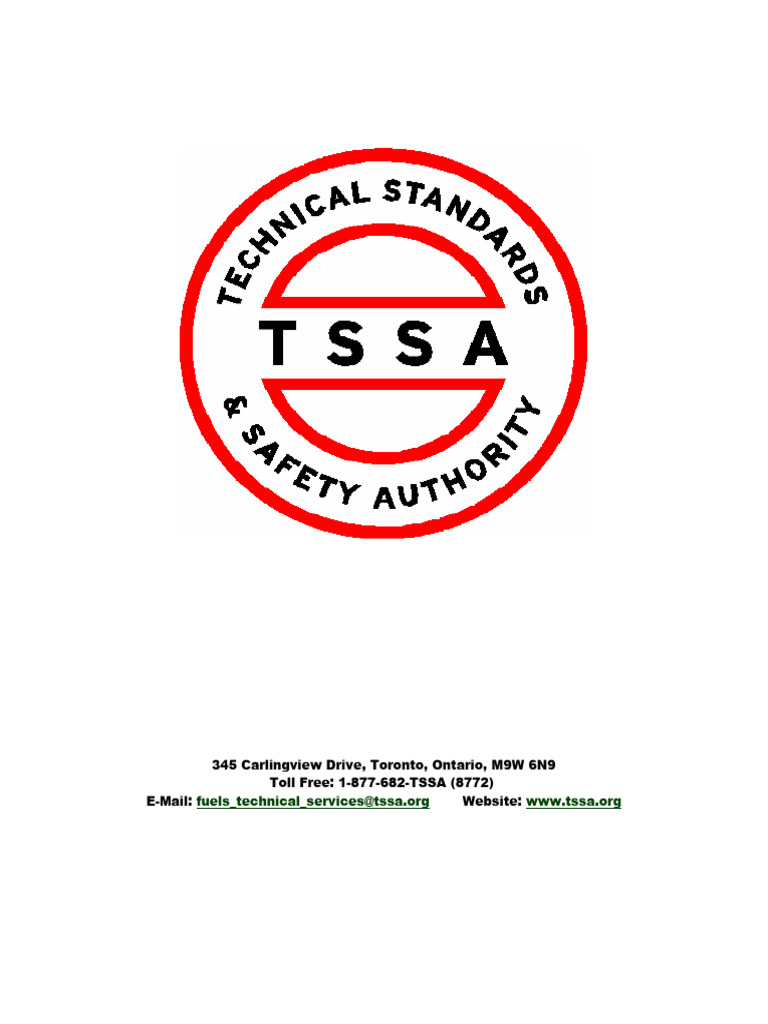 Tssa Fuels Safety Program Contractor Audit Booklet - January 2022 - 5th ...