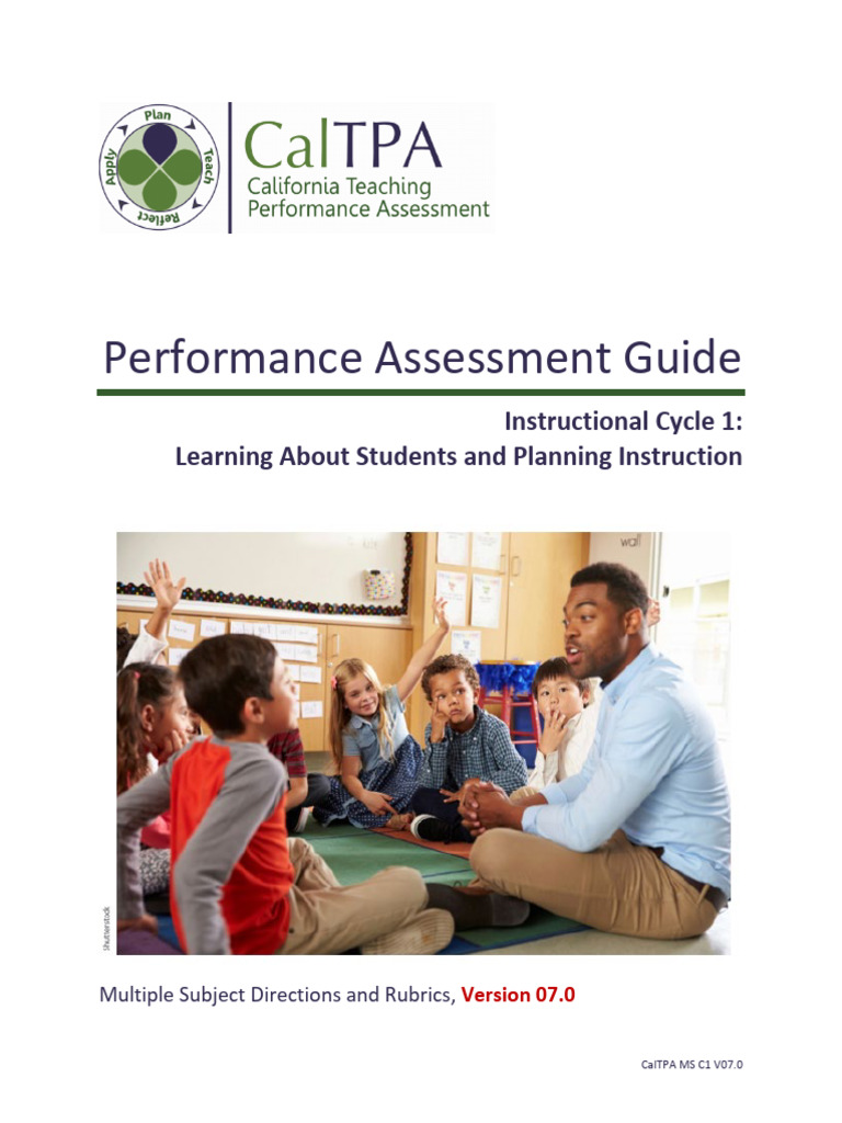 CalTPA_C1_AssessmentGuide_MS | PDF | English As A Second Or Foreign ...