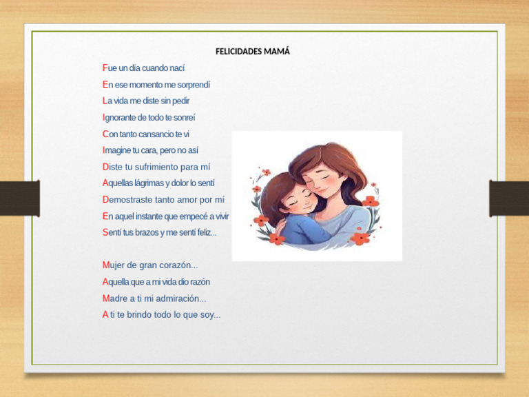 Acrostico Mama | PDF
