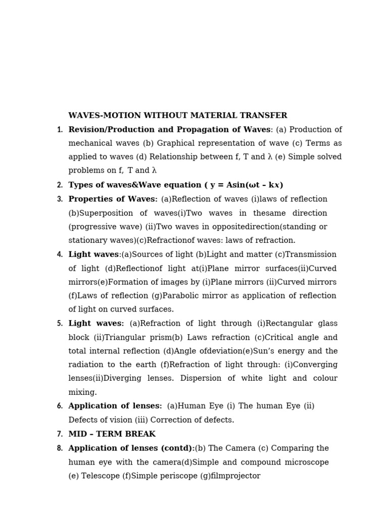 WAVES | PDF | Waves | Frequency