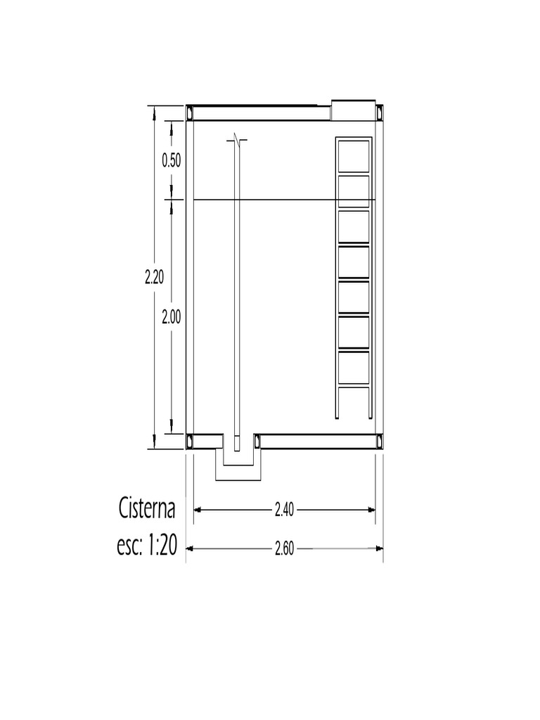 Corte de Cisterna-Model | PDF